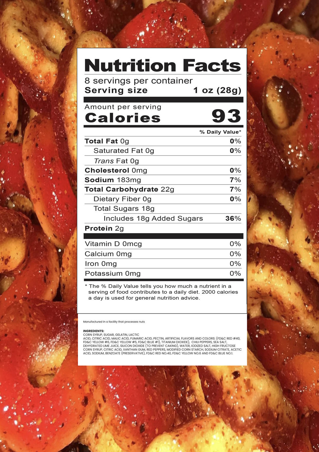 CHILI PEACH RINGS – MIKE'S SWEET AND SPICY