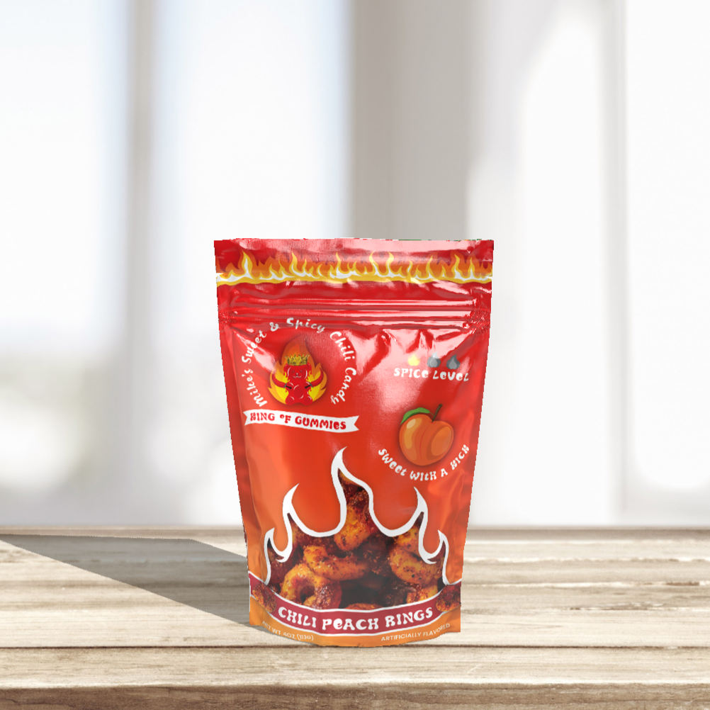 CHILI PEACH RINGS – MIKE'S SWEET AND SPICY
